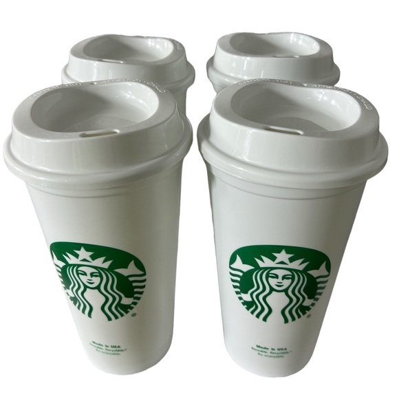Starbucks | Dining | New Starbucks 4 Pack 6 Oz Reusable Plastic Travel ...